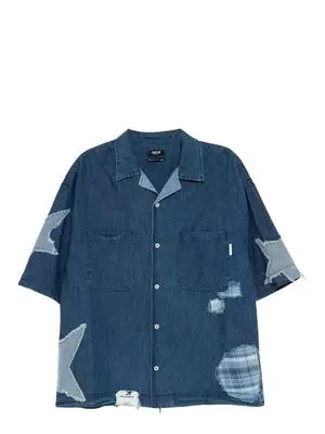 FIVE CM Patchwork Shirt - Blue