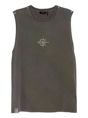 FIVE CM Logo-embroidered Vest - Grey
