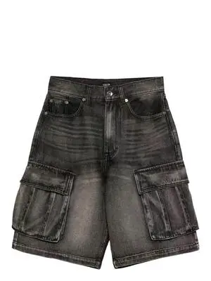 FIVE CM Denim Cargo Shorts - Black