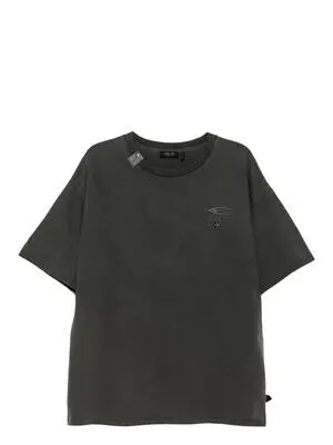 FIVE CM Logo-embroidered T-shirt - Grey