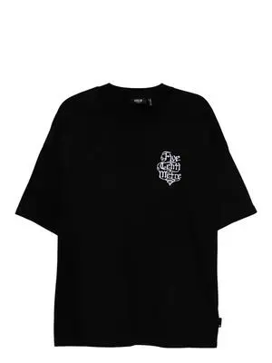 FIVE CM Logo-embroidered T-shirt - Black