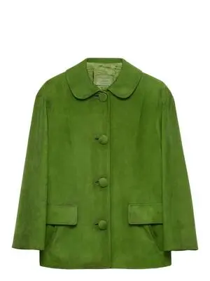 Prada Prada Suede Jacket Apple Green