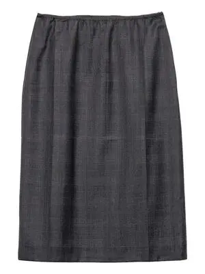 Prada Wool Pencil Skirt - Anthracite Gray