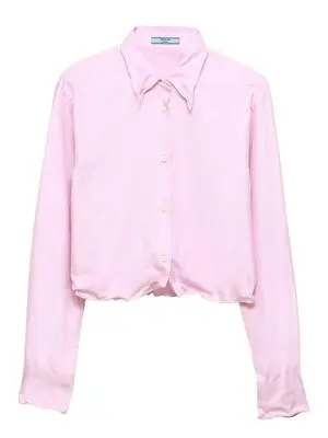 Prada Oxford Cotton Shirt - Alabaster Pink