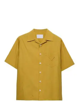 Prada Cotton Bowling Shirt - Mustard