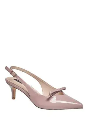 French Connection Quinny Slingback Kitten Heel Mauve