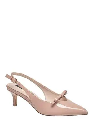 French Connection Quinny Slingback Kitten Heel With Bow Detailing - Palbl