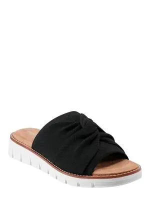 Easy Spirit Josy Platform Slide Sandal - Black
