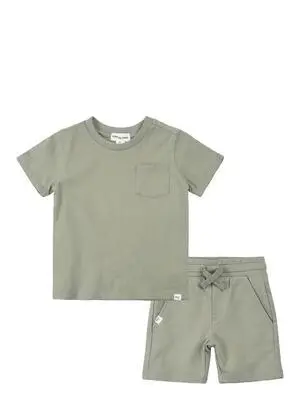 MILES THE LABEL Shirt & Shorts Set - Dusty Green