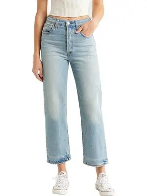 LEVI'S Ribcage High-waist Ankle Straight-leg Jeans - Lets Share