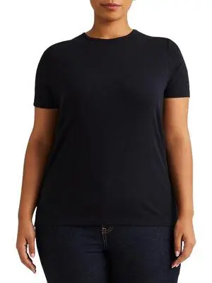 Ralph Lauren Crewneck Stretch Cotton T-shirt - Lauren Navy