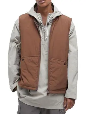 Barbour Bomber Zip Vest - Redwood
