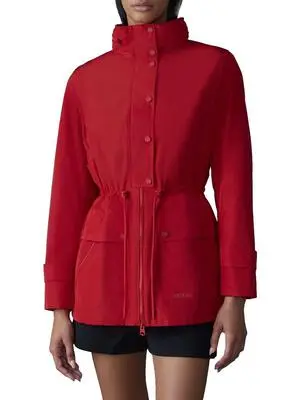 Mackage Mackage Keryn Hooded Rain Jacket Lava