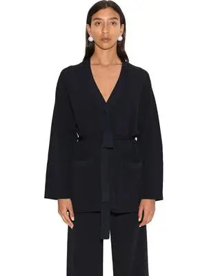 SIMONMILLER Max Belted Knit Cardigan - Black