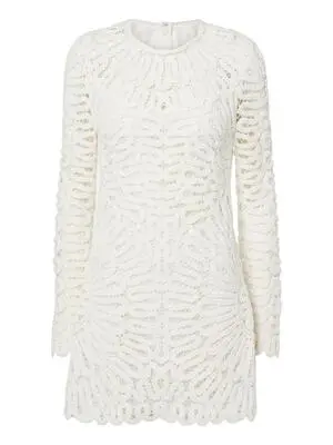 Simkhai Mccall Crochet Cotton Minidress - White