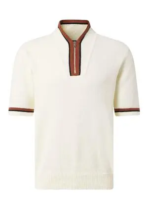 Dolce & Gabbana Cotton-blend Polo Shirt - White