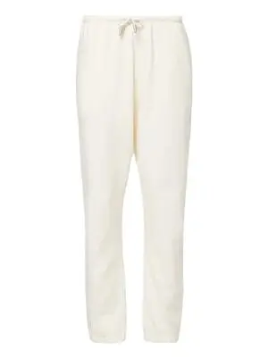 THE ROW Teo Cotton And Cashmere Sweatpants - White