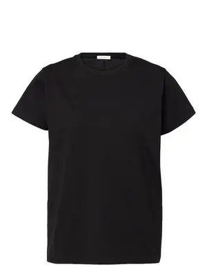 THE ROW Florie Cotton Jersey T-shirt - Black