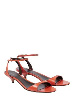THE ROW Vika 35 Leather Sandals - Orange