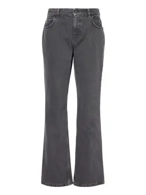 THE ROW Lyndsey Low-rise Straight Jeans - Black