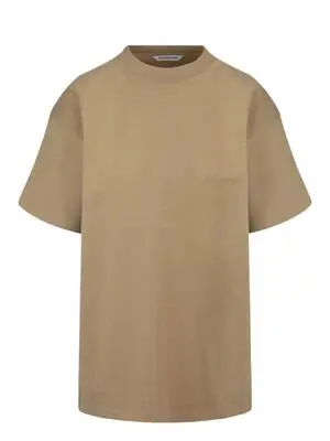 Balenciaga Medium Fit Logo T-Shirt Oat