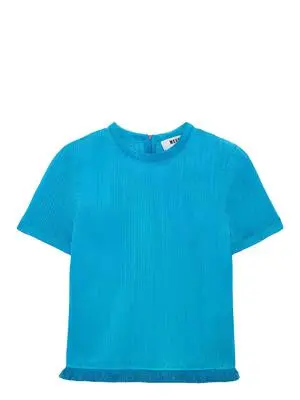 MSGM Ribbed T-shirt - Blue