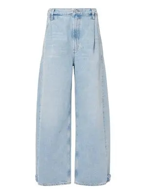 AGOLDE Darsha Mid-rise Barrel-leg Jeans - Blue