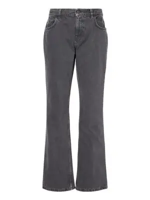 THE ROW Lyndsey Low-rise Straight Jeans - Black