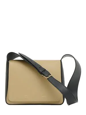 MANSUR GAVRIEL Box Shoulder Bag - Khaki/black