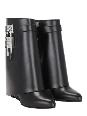 Givenchy Shark Lock Ankle Boots - Black