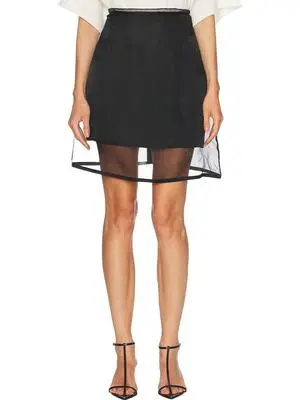 HOUSE OF DAGMAR Organza Mini Skirt - Black