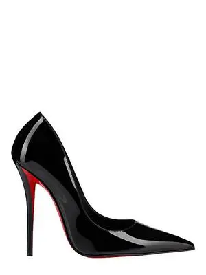CHRISTIAN LOUBOUTIN Patent Leather Heeled Pumps - Black