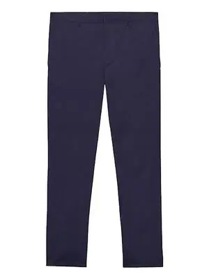 Prada Slim-fit Stretch-poplin Trousers - Blue