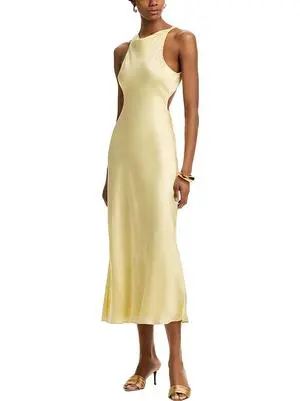 GUIZIO Lina Midi Dress - Yellow