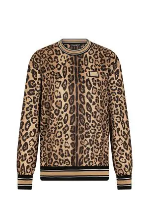 Dolce & Gabbana Leopard-print Jersey Sweatshirt - Multicolor