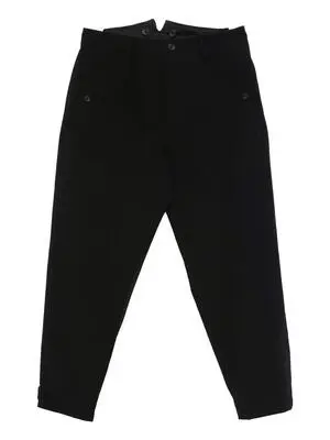 Yohji Yamamoto Tapered Trousers - Black