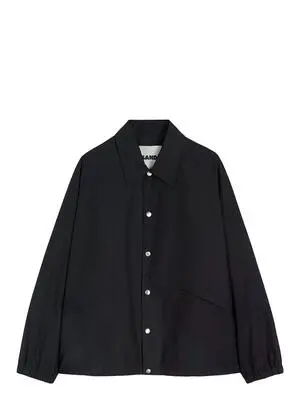 JIL SANDER Cotton Shirt Jacket - Blue