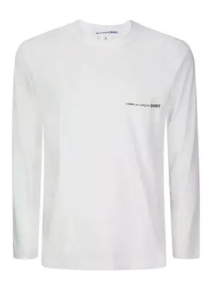 Comme Des Garçons Logo Long Sleeves - White