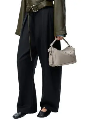 Loewe Small Puzzle Bag In Nappa Lambskin Shell Grey