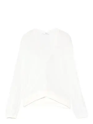 Akris Semi-sheer Cardigan - White