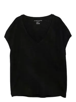 Majestic Filatures V-neck T-shirt - Black