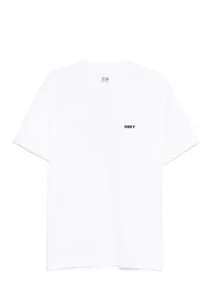 Obey Cosmic Noise-print T-shirt - White