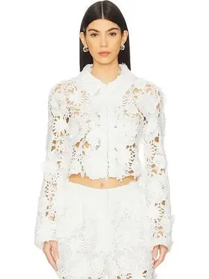 AKNVAS Audrey Lace Jacket - White