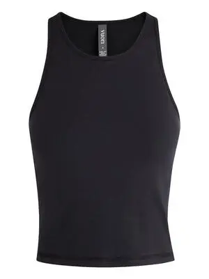 Vuori Pose Plyo Ribbed-knit Tank Top - Black
