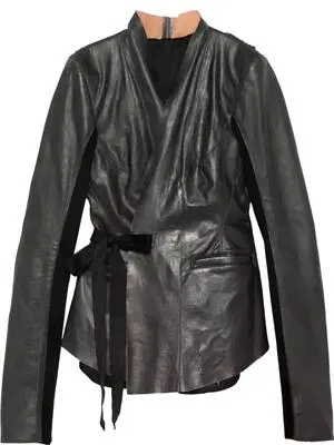 Rick Owens Leather Jacket - Black