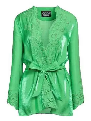 Moschino Woven Shirt With Lace Detail - Green