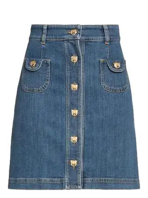 Moschino Denim Flared Skirt - Blue