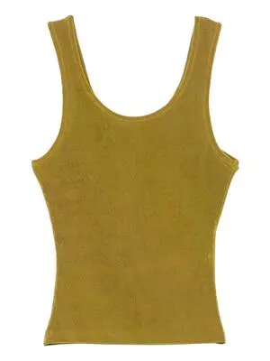 Ami Ribbed Tank Top - Green