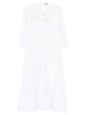 Vivetta Embroidered Midi Dress - White