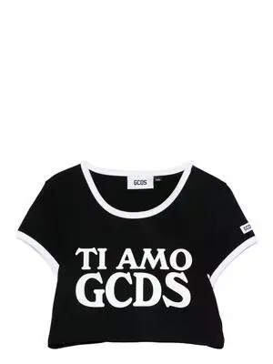 Gcds Ti Amo Print T-shirt - Black